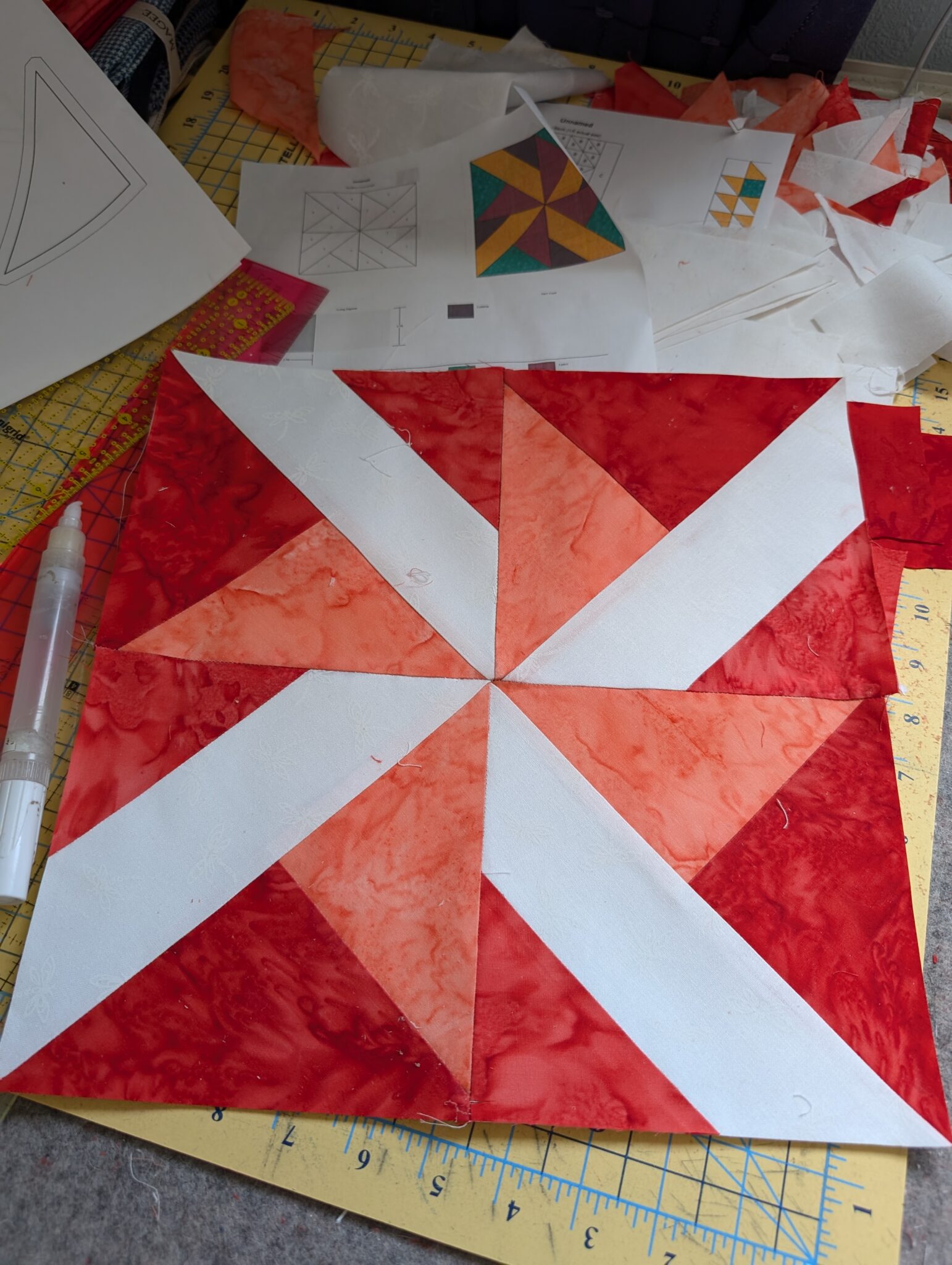 Windmill Variation – Quilting On A Budget